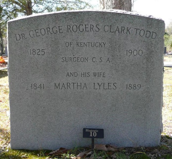 Dr. George Rogers Clark Todd – brother-in-law of Abraham Lincoln ...